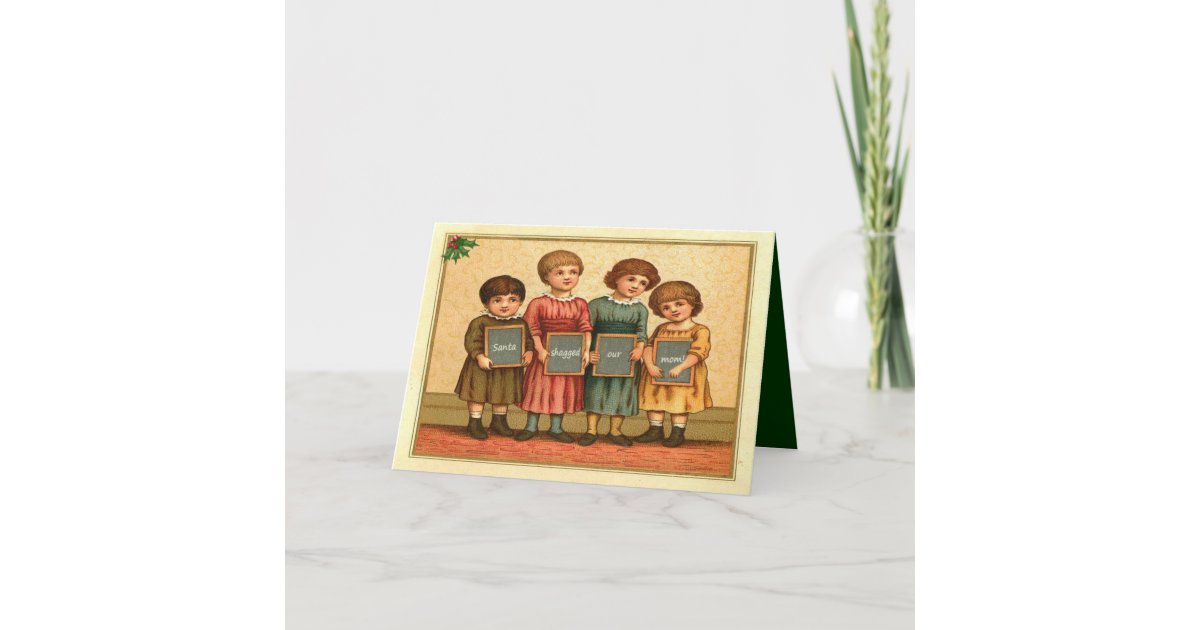 Rude Santa Claus Holiday Card | Zazzle