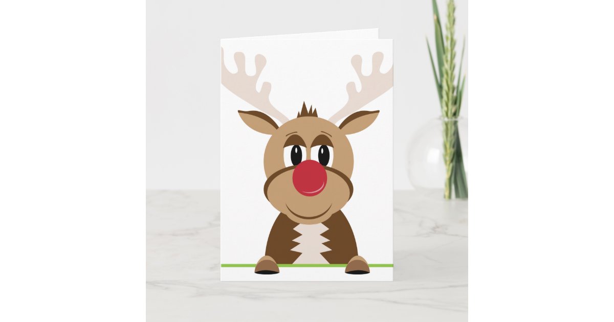 Rudolph Card | Zazzle