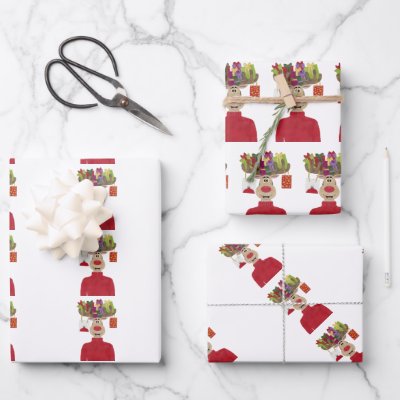 Christmas Rudolph Wrapping Paper