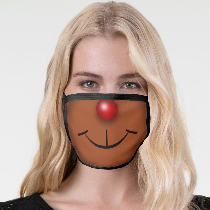 Rudolph Face Mask | Zazzle.com