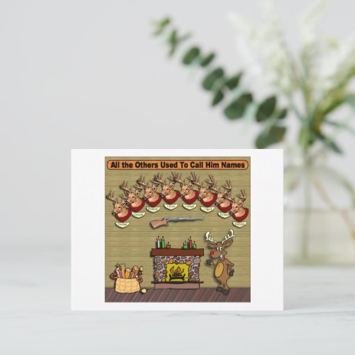 Rudolph Postcard | Zazzle