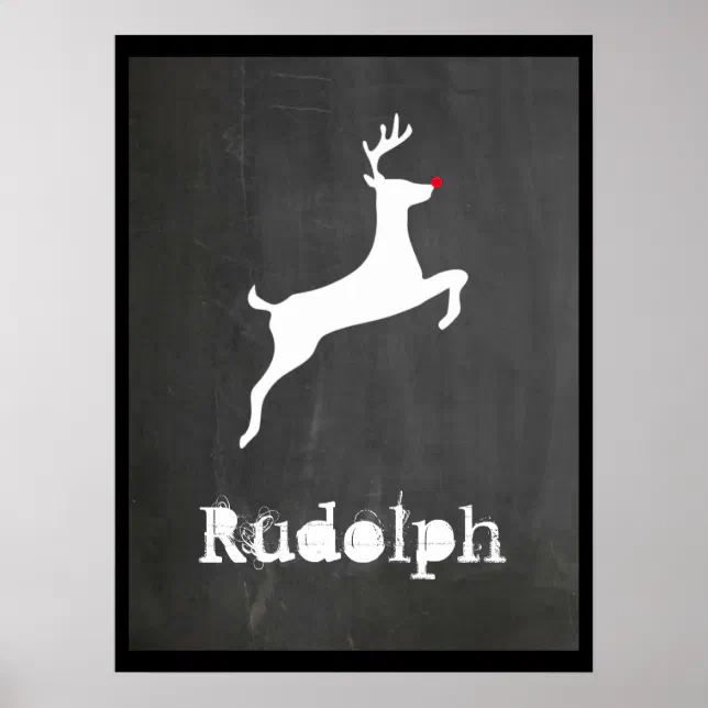 Rudolph Poster | Zazzle