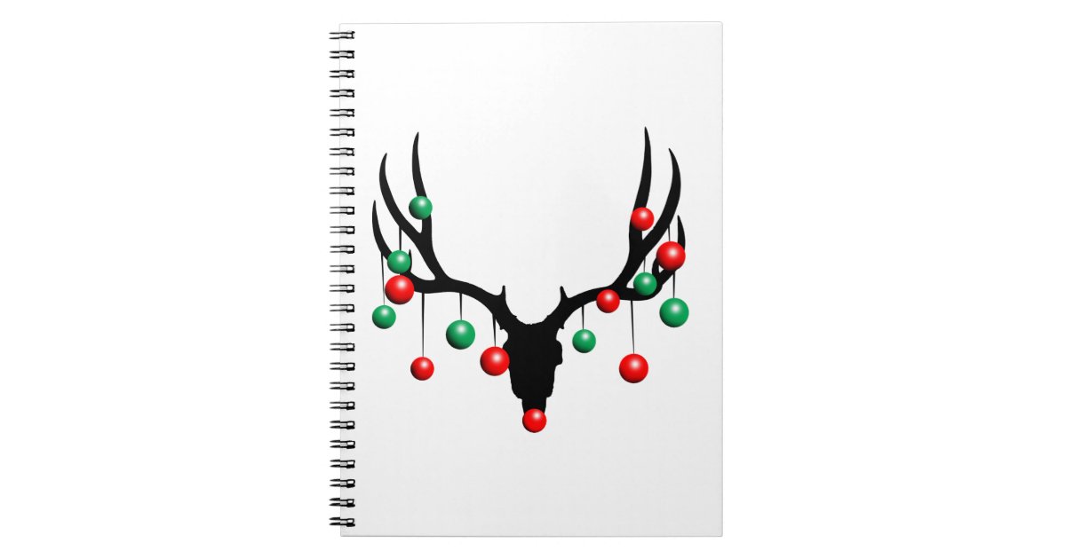 Rudolph the Dead Nosed Reindeer Notebook | Zazzle