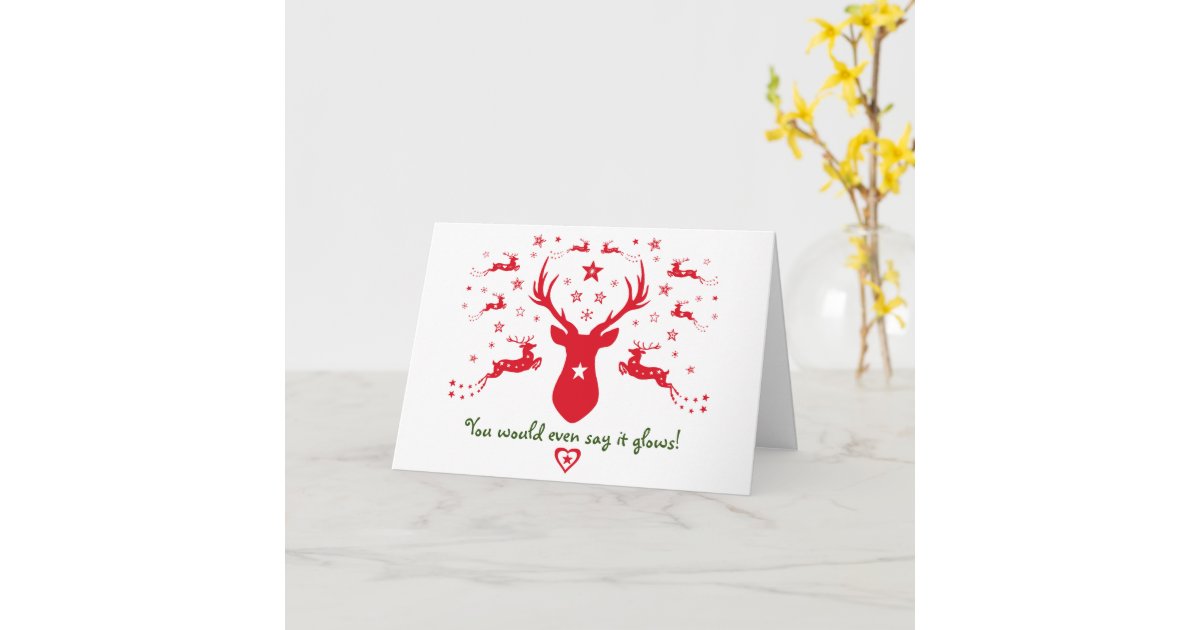 Rudolph The Red Nosed Reindeer Card | Zazzle