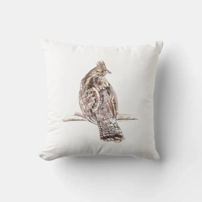 Ruffed Grouse Pillow | Zazzle