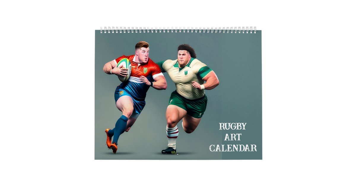 Rugby Art Calendar | Zazzle