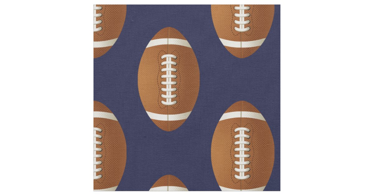 rugby balls , football balls pattern fabric | Zazzle