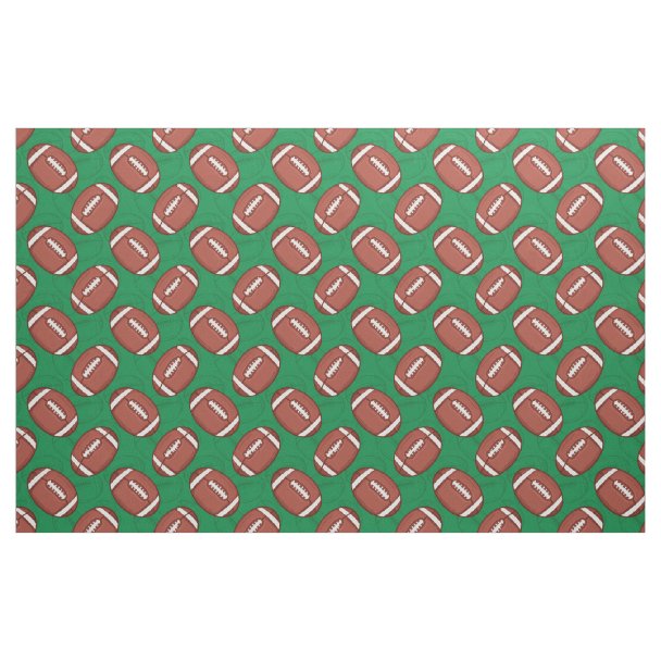 rugby balls , football balls pattern fabric | Zazzle