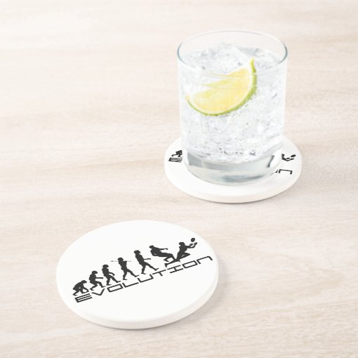 Rugby Football Sport Evolution Art Coaster | Zazzle