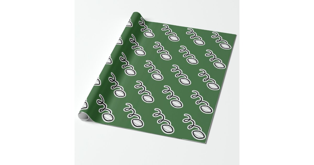 Rugby theme wrapping paper | Zazzle