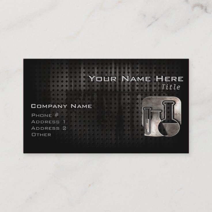 Rugged Chemistry Business Card | Zazzle