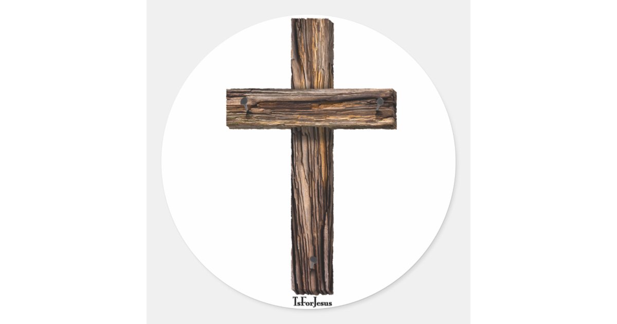 Rugged Cross Classic Round Sticker | Zazzle