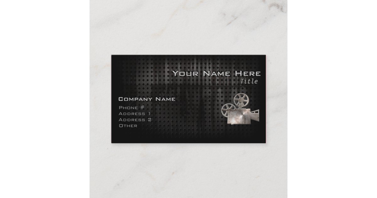 Rugged Movie Camera Business Card | Zazzle