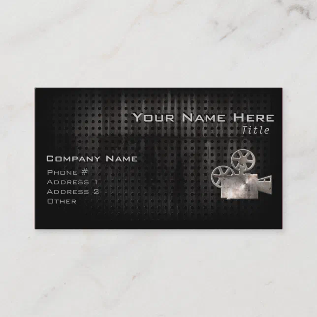 Rugged Movie Camera Business Card | Zazzle