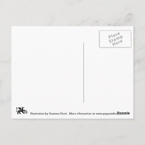 Ruggiero Rescuing Angelica by Gustave Doré Postcard | Zazzle