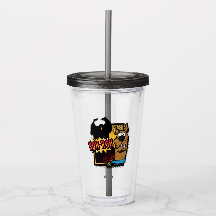 Ruh-Roh Scooby-Doo and a Ghost Acrylic Tumbler | Zazzle