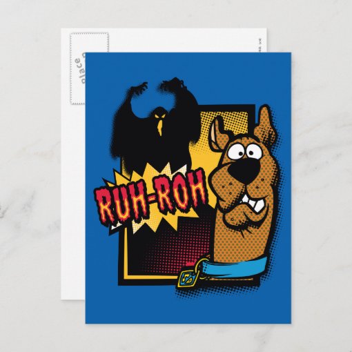 Ruh-Roh Scooby-Doo and a Ghost Postcard | Zazzle