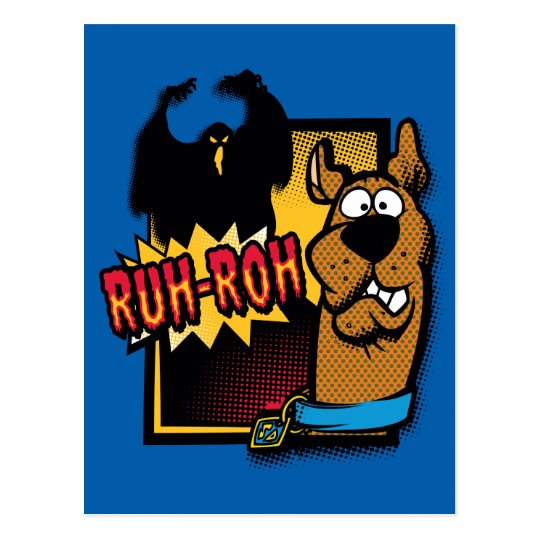 Ruh-Roh Scooby-Doo and a Ghost Postcard | Zazzle.com