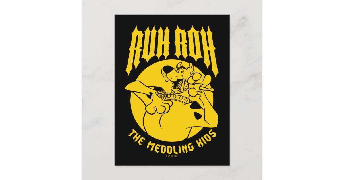 Ruh Roh Scooby-Doo The Meddling Kids Icon Postcard | Zazzle