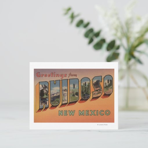 Ruidoso, New Mexico - Large Letter Scenes Postcard | Zazzle