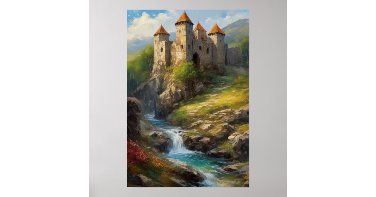 Ruins of a Medieval Castle Poster | Zazzle