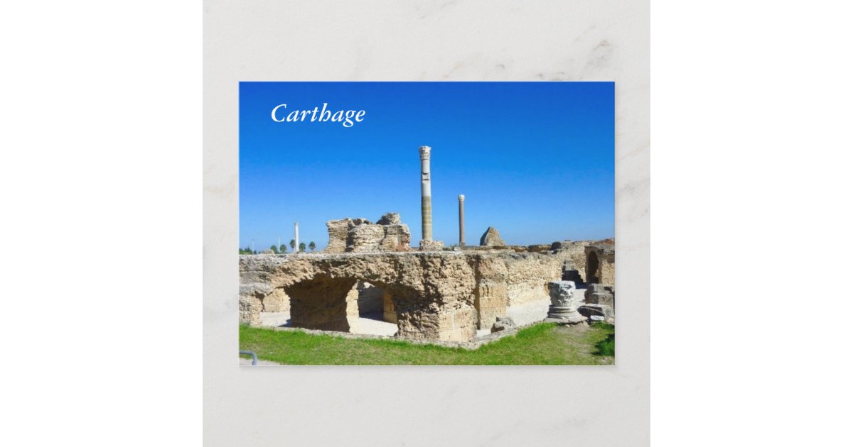 Ruins of Carthage postcard | Zazzle