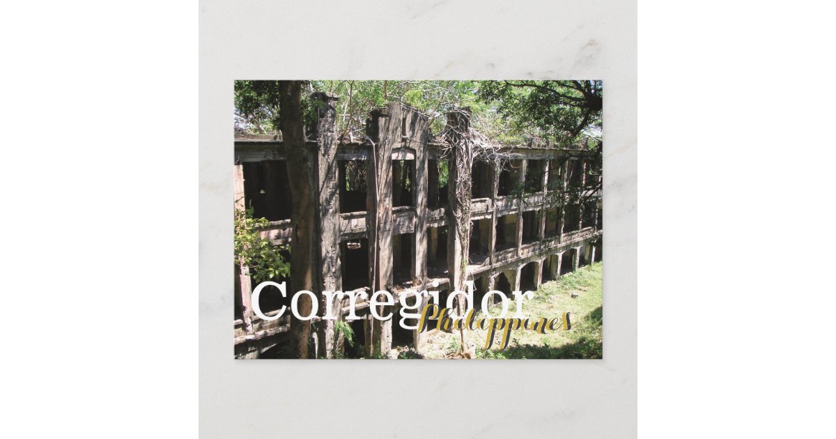 Ruins of Corregidor Bataan Philippines Postcard | Zazzle