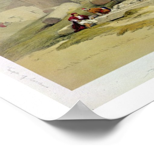 Ruins of the Eastern Portico of the Temple of Baal Poster | Zazzle