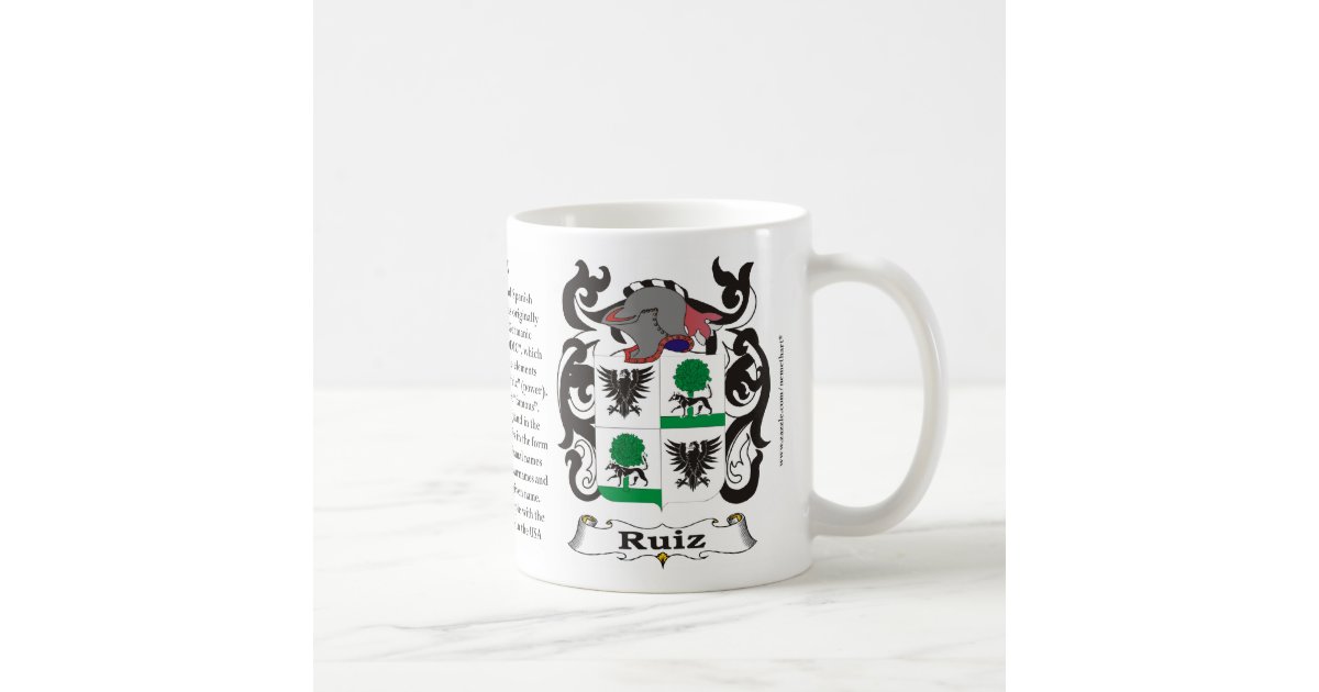 Ruiz Family Coat of Arms Mug | Zazzle
