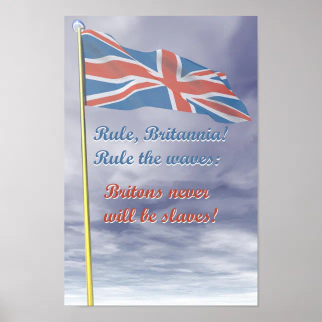 Rule Britannia Poster | Zazzle