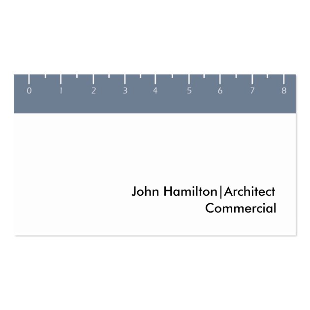 Ruler blue business cards