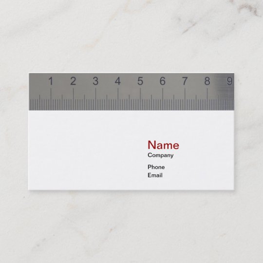 Ruler Business Card | Zazzle.com
