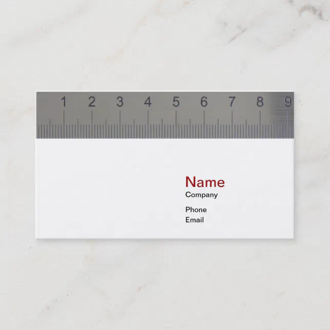 Ruler Business Card | Zazzle
