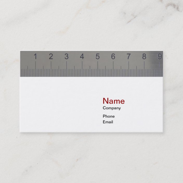 Ruler Business Card | Zazzle.com