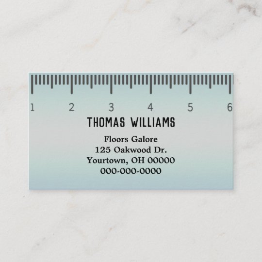 ruler graphic for business business card | Zazzle.com