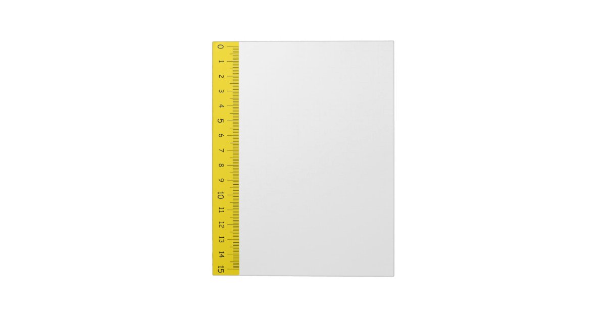 Ruler Notepad | Zazzle