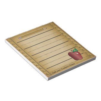 Ruler Paper Notepad | Zazzle
