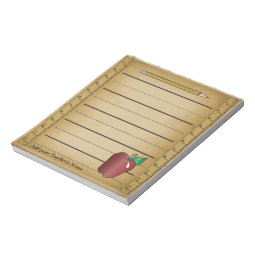 Ruler Paper Notepad | Zazzle