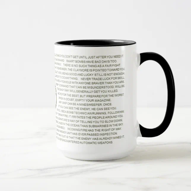Rules of Combat Mug | Zazzle