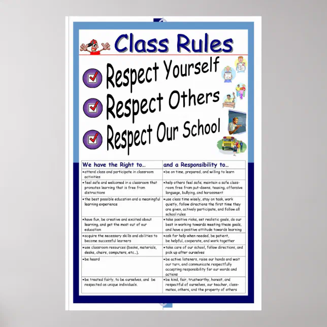 Rules (Respect Poster | Zazzle