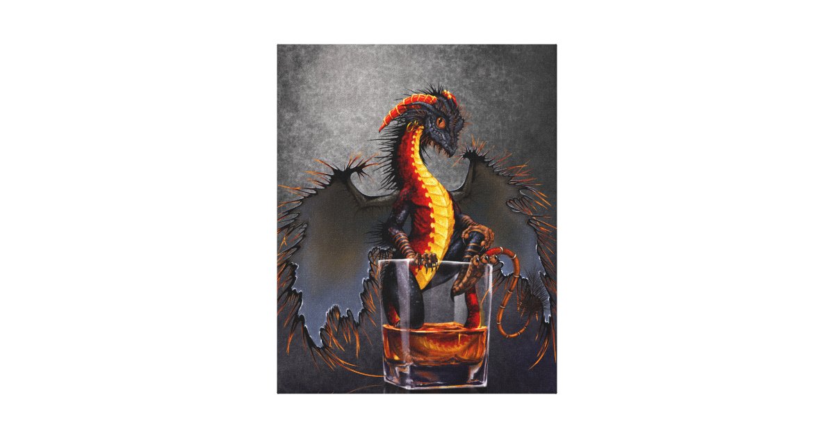 Rum Dragon 8x10 Canvas Print | Zazzle