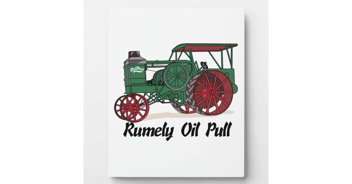 Rumely Oil Pull Tractor Plaque | Zazzle