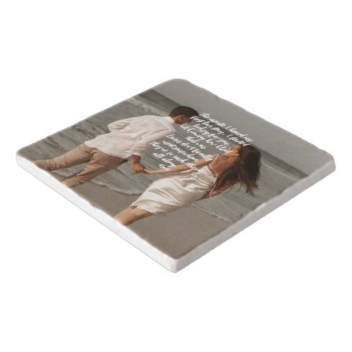 Rumi Love Story Add Your Photo Poem Trivet | Zazzle