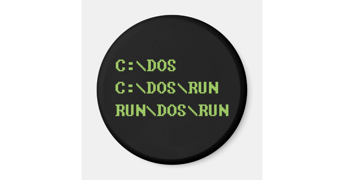 run dos run magnet | Zazzle