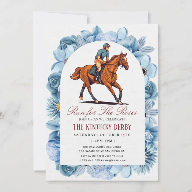 run for the roses Derby Party Invitation | Zazzle