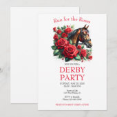 Run for the Roses Race Horse Derby Party Invitation | Zazzle