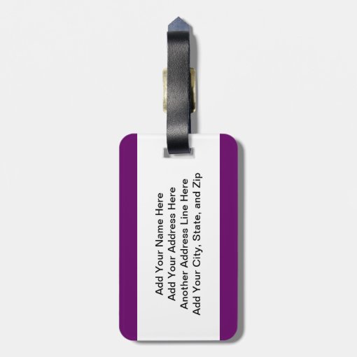 RUN White Luggage Tag | Zazzle