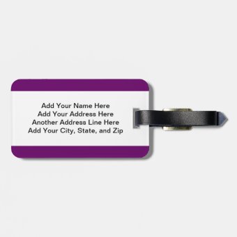 RUN White Luggage Tag | Zazzle