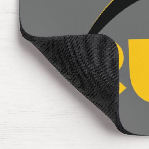 RUN Yellow Mouse Pad | Zazzle