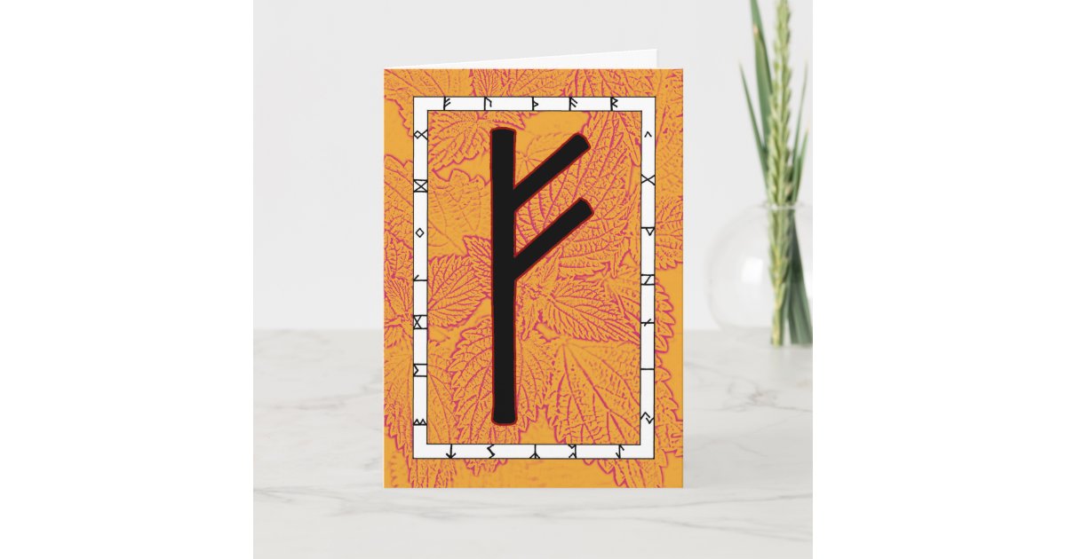 Rune Fehu - Becoming Card | Zazzle